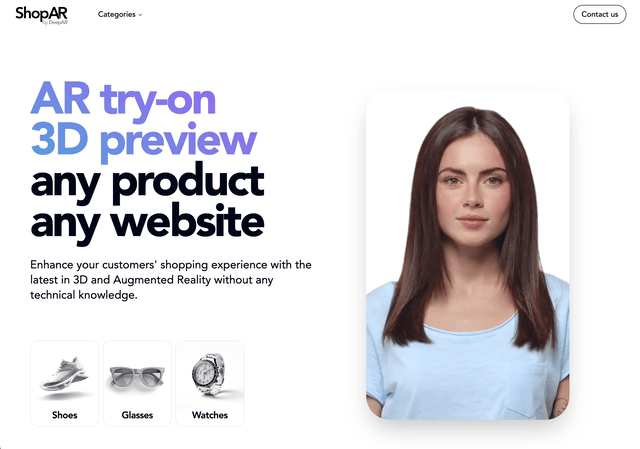 Online glasses shopping that feels like the real thing - ShopAR