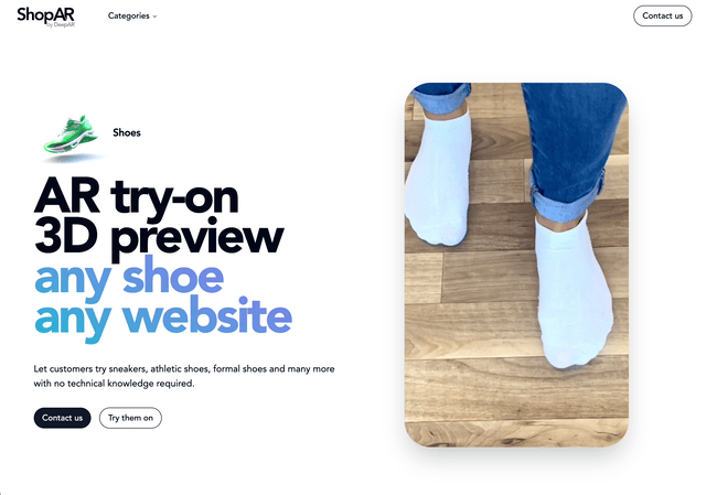 Online shoe shopping that feels like the real thing - ShopAR